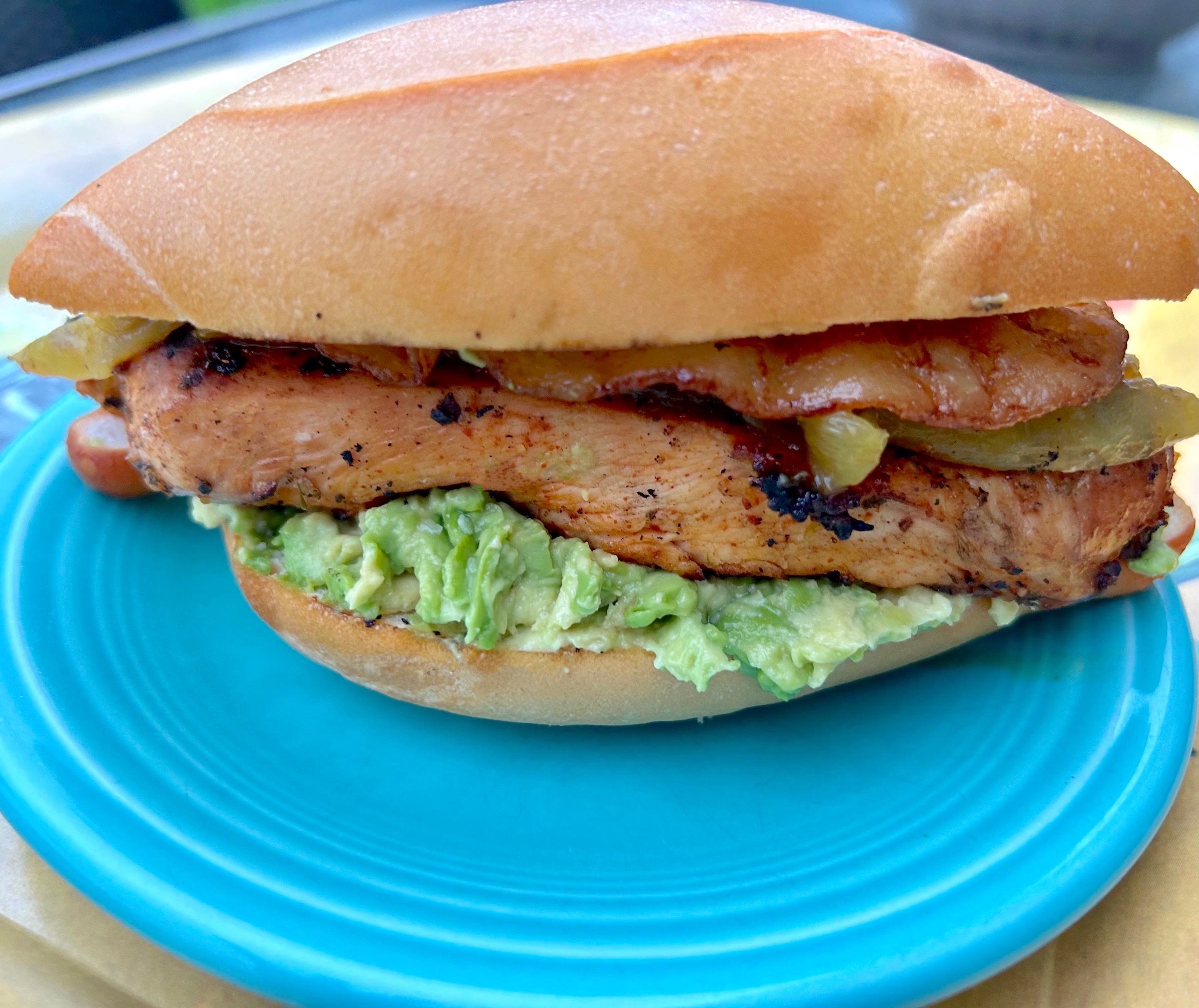 Grilled Chicken Chili Sandwich - More Please by margie